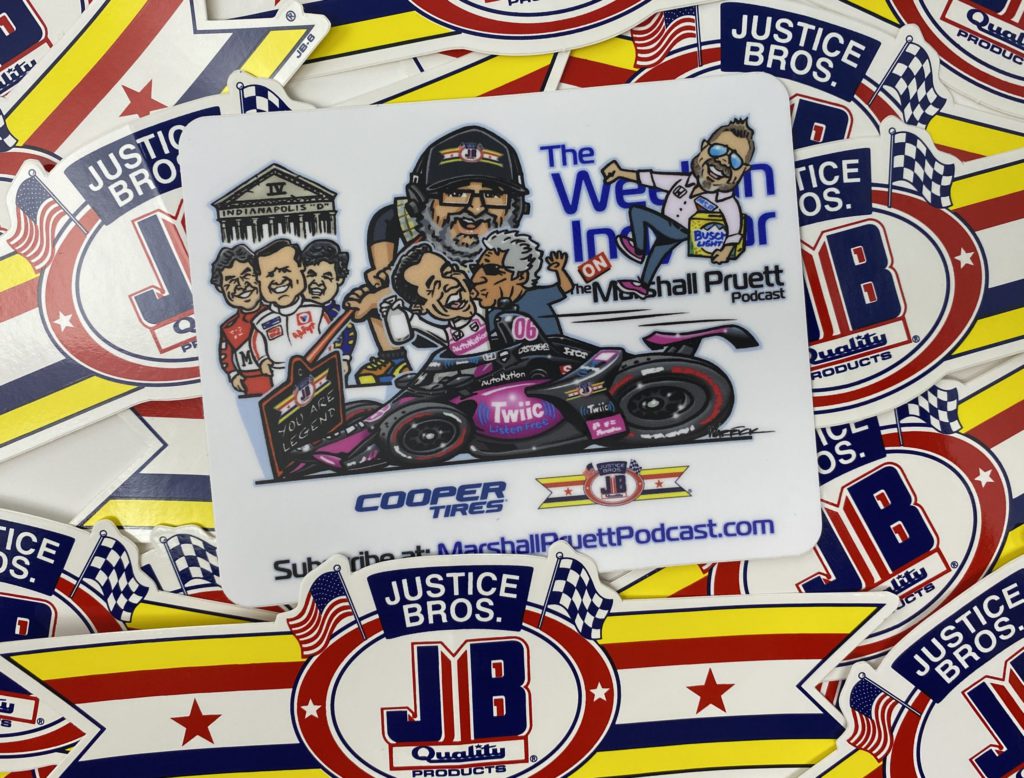 Helio Castroneves Indy 500 Win Celebration Stickers | The Pruett Store
